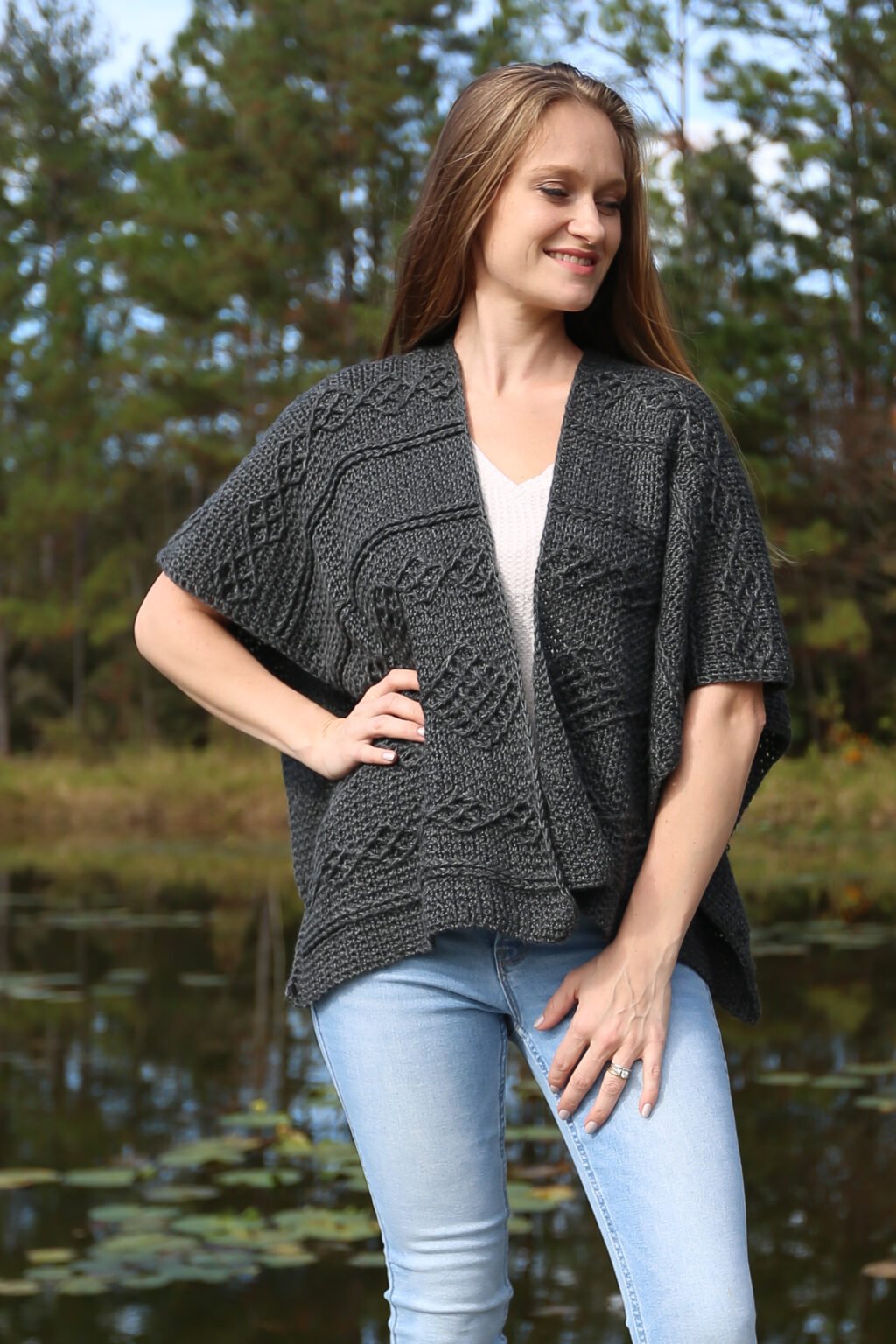 Free Crochet Ruana Wrap Pattern for Summer and Fall - Life + Yarn
