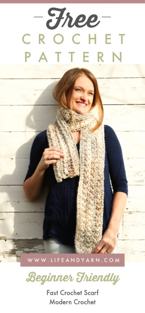 FREE Stella Star Stitch Crochet Scarf Pattern + Tutorial - Life + Yarn ...