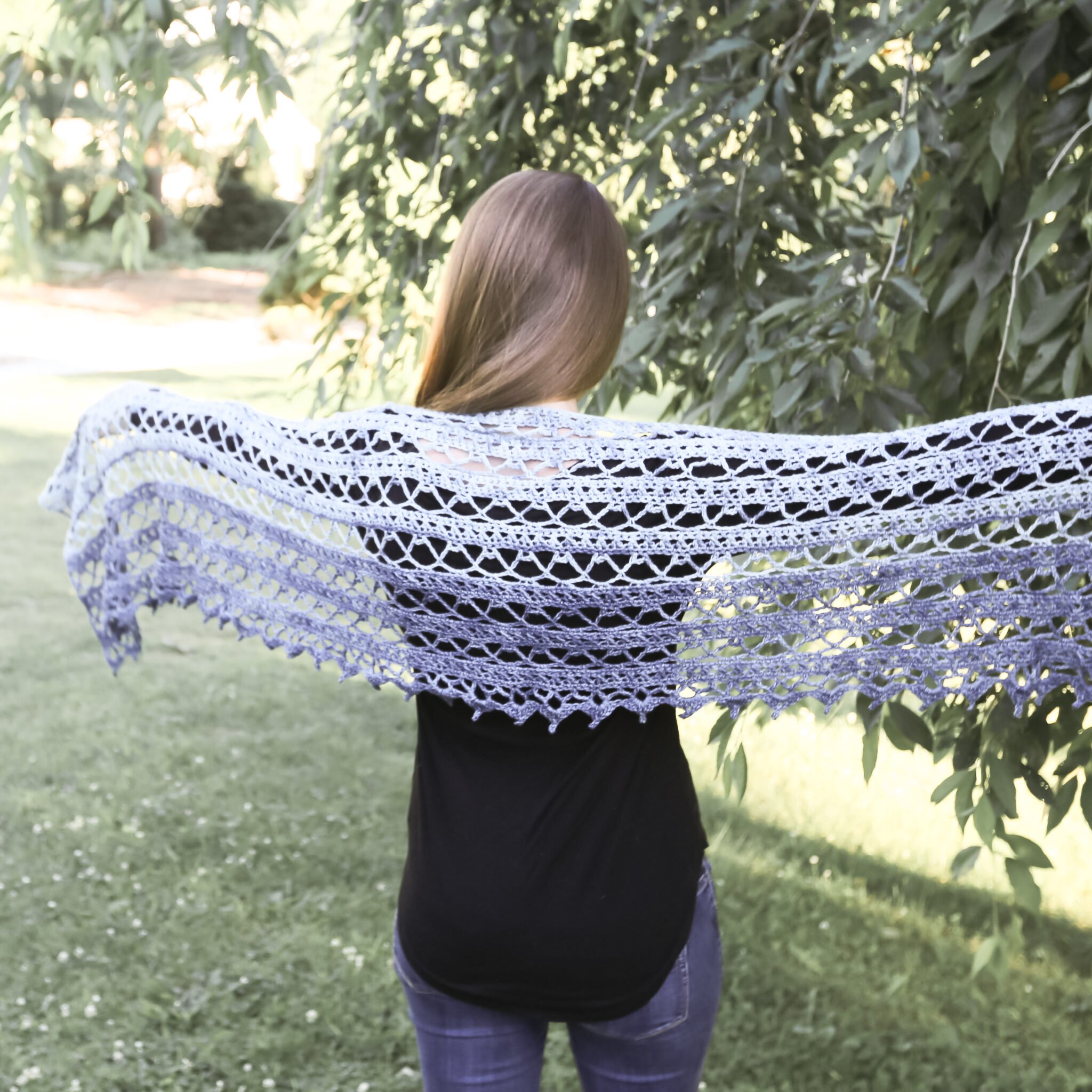 Free Crochet Shawl Pattern - [Stitch Chart Included] Life + Yarn