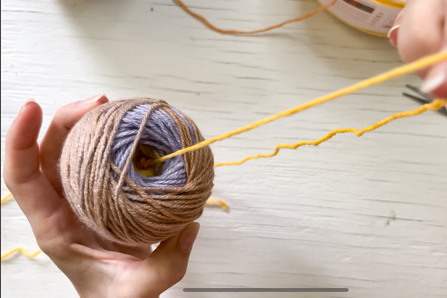 How to Wind a Center Pull Yarn Ball by Hand the Easy Way - Life + Yarn