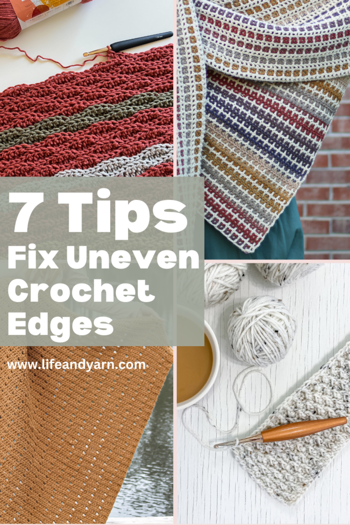 7 Tips How to Fix Uneven Crooked Wavy Crochet Blanket Edges - Life + Yarn