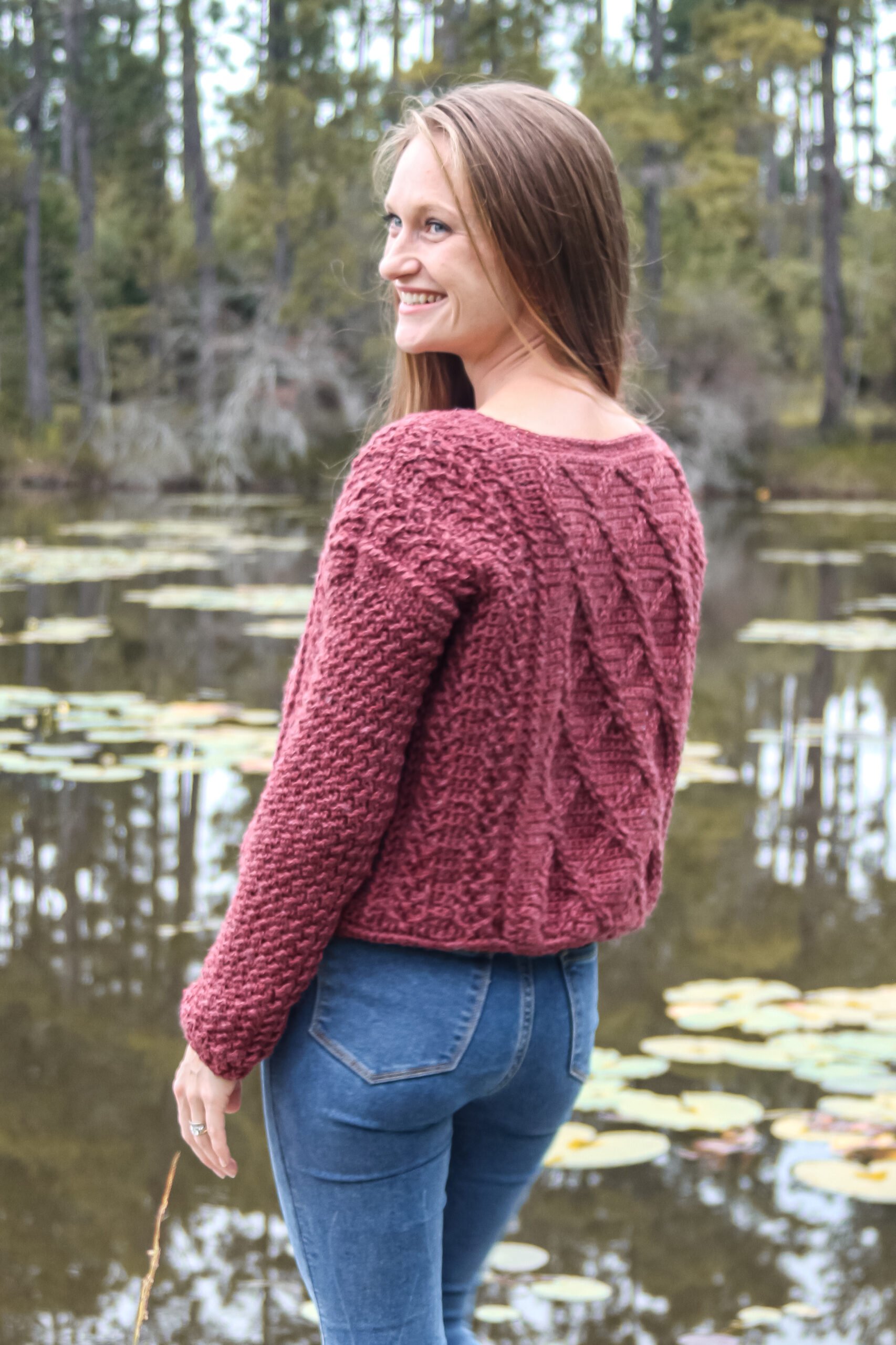 FREE Cabled Crochet Sweater Pattern Easy Cable Instructions - Life + Yarn