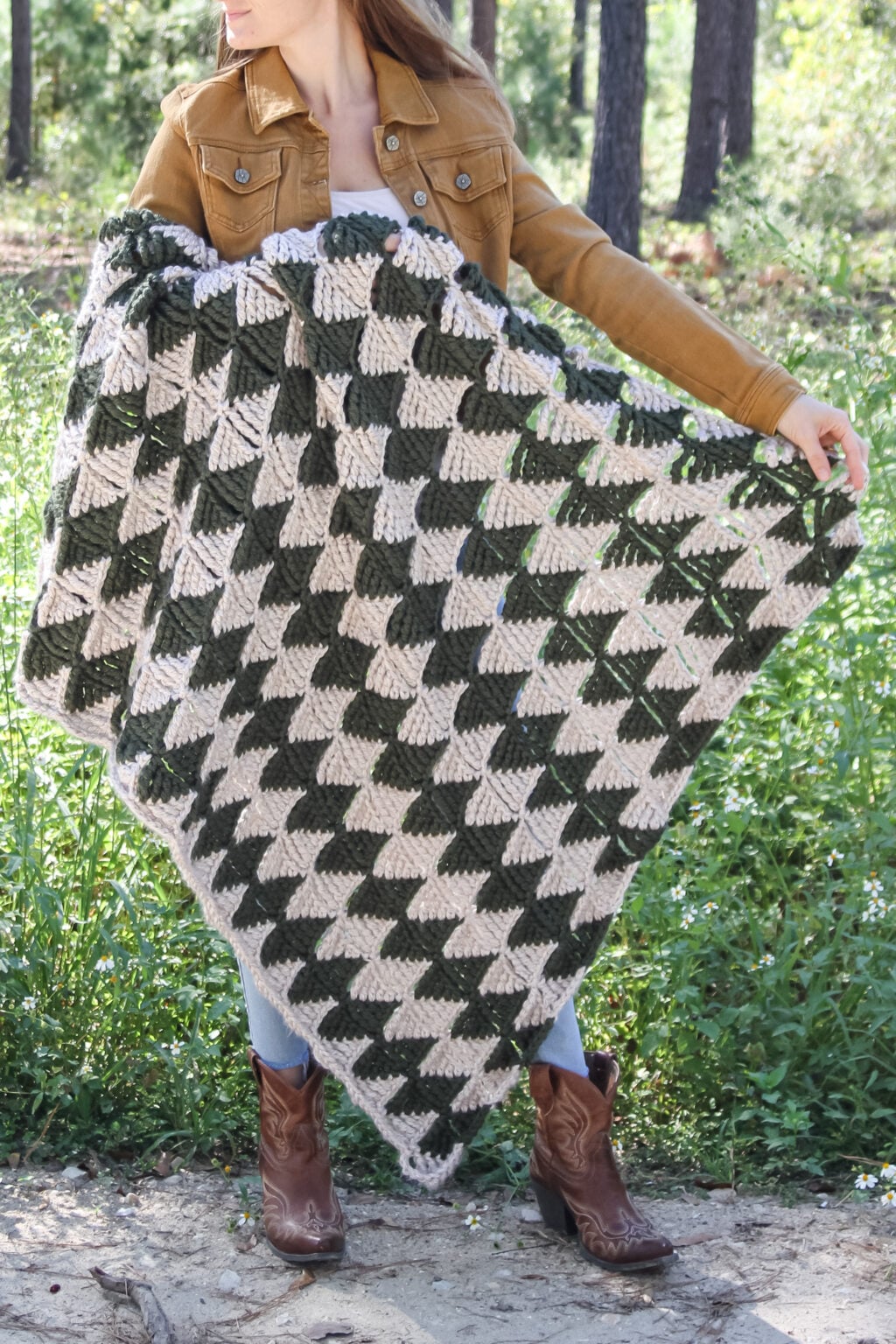 Free Quick ONE Day Crochet Blanket Pattern Easy for Beginners - Life + Yarn