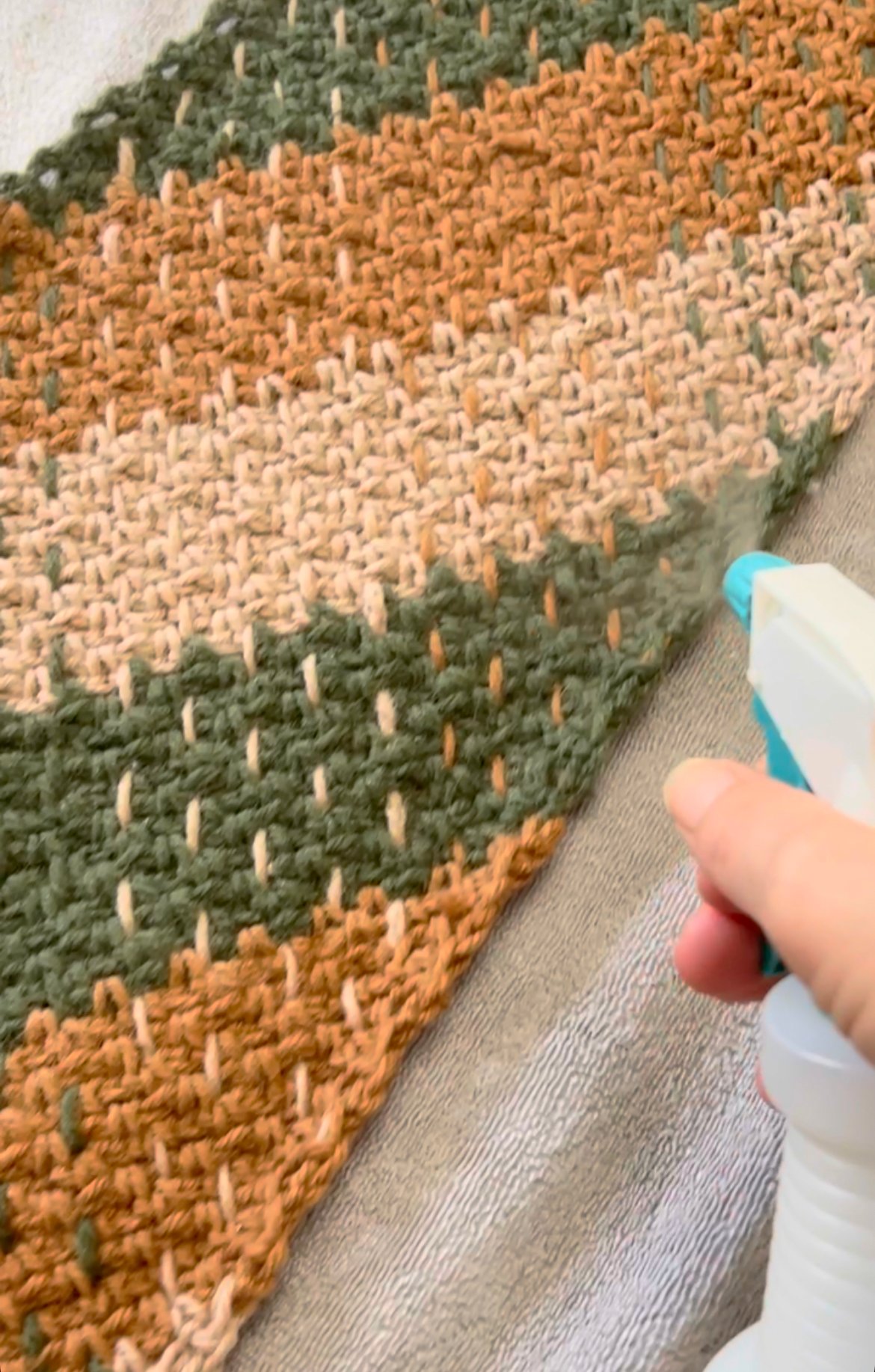 3 Easy Ways on How to Block Large Crochet Blanket Projects - Life + Yarn