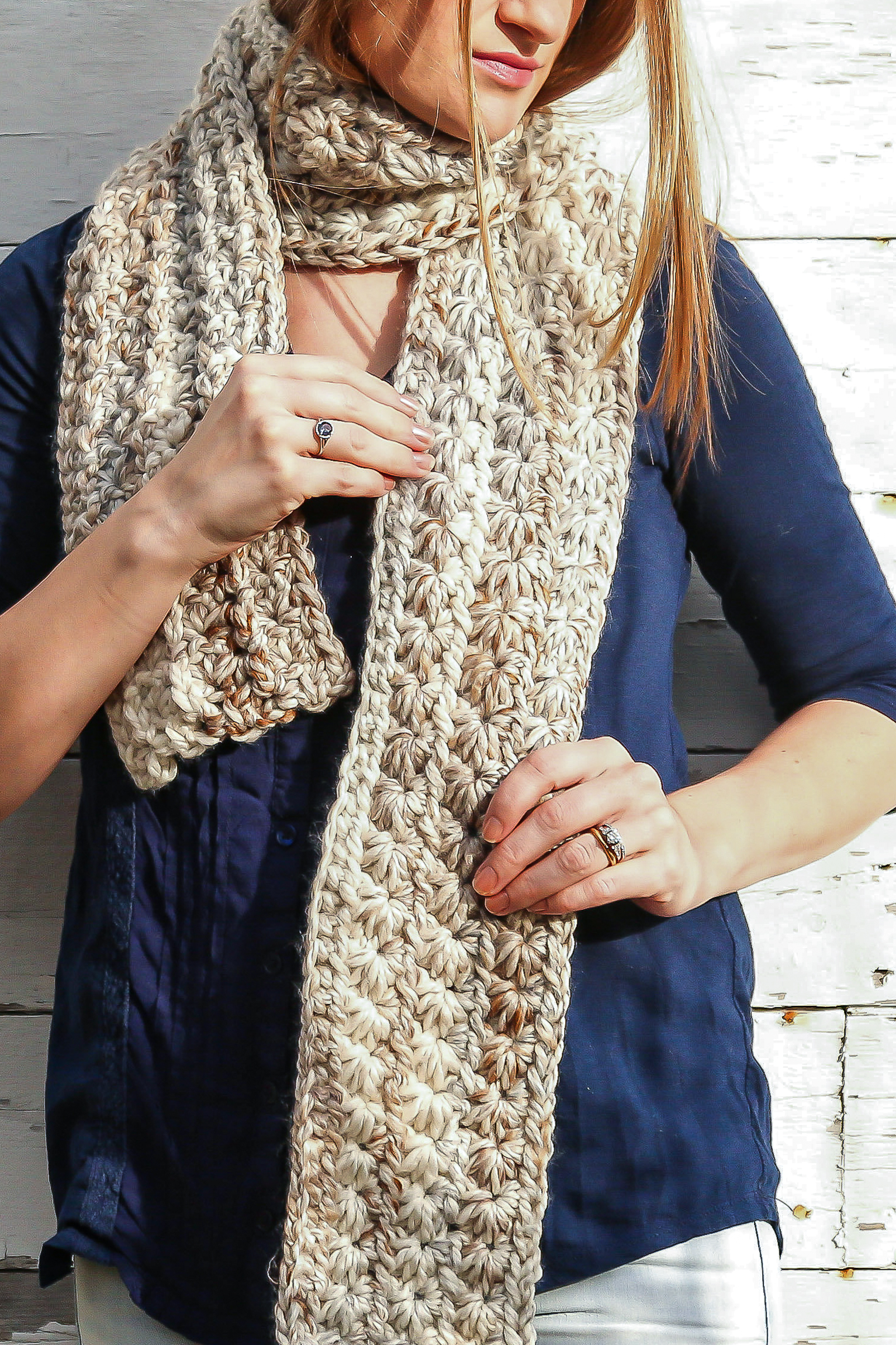 FREE Stella Star Stitch Crochet Scarf Pattern + Tutorial - Life + Yarn ...