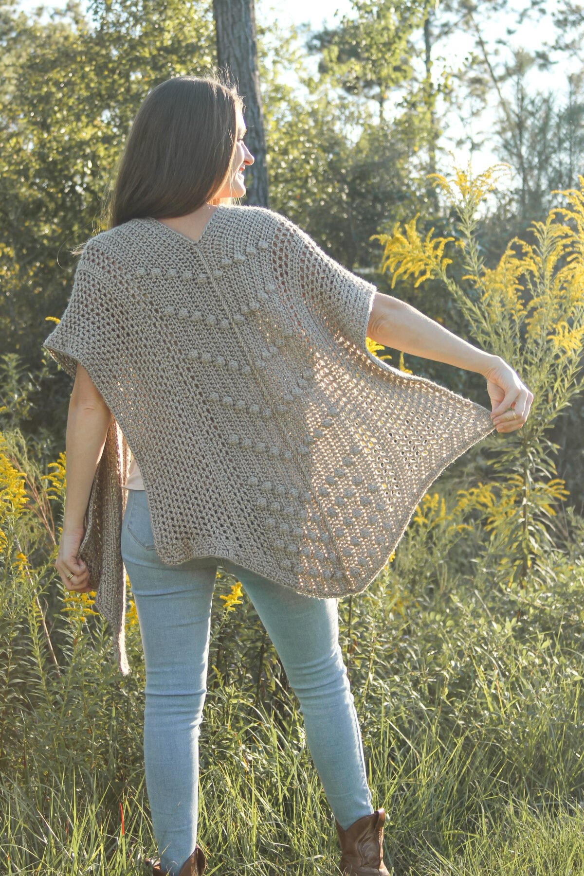 Free Crochet Ruana Wrap Pattern for Summer and Fall - Life + Yarn