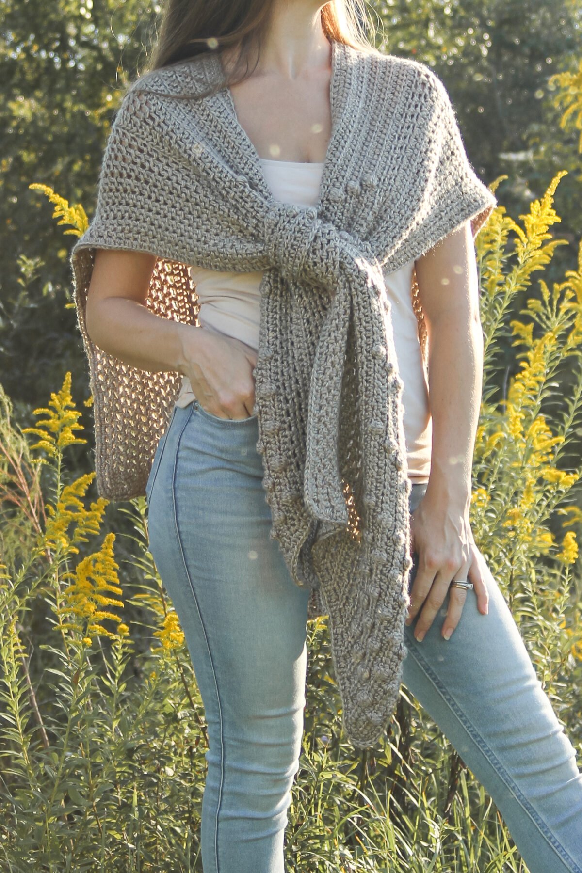 Free Crochet Ruana Wrap Pattern for Summer and Fall - Life + Yarn