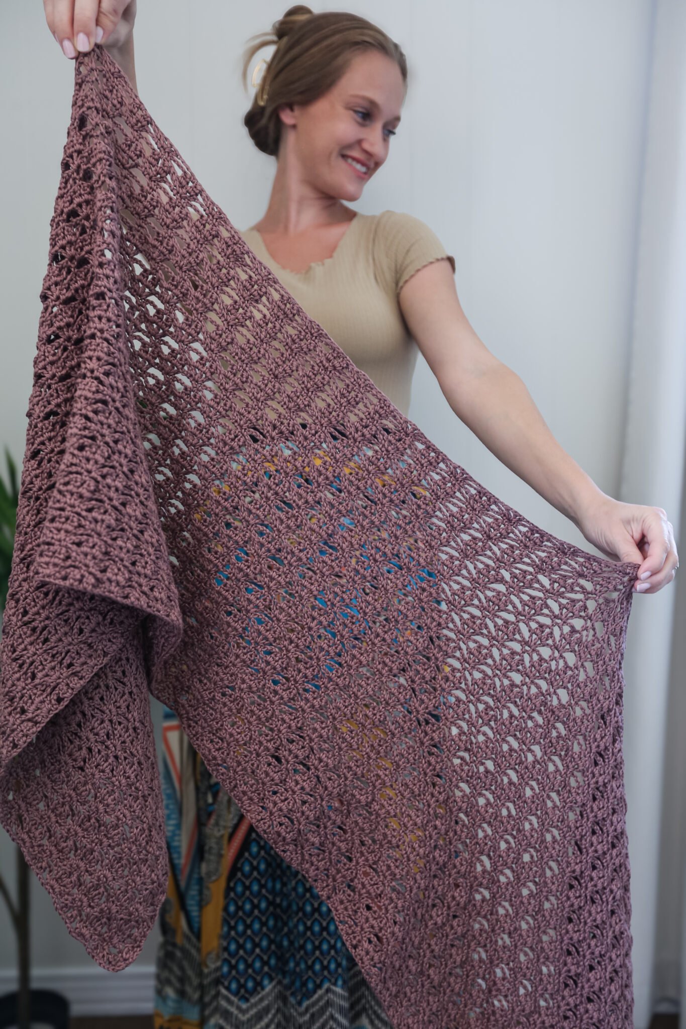 FREE Lace Shawl Crochet Pattern - Lacy & Stunning - Life + Yarn