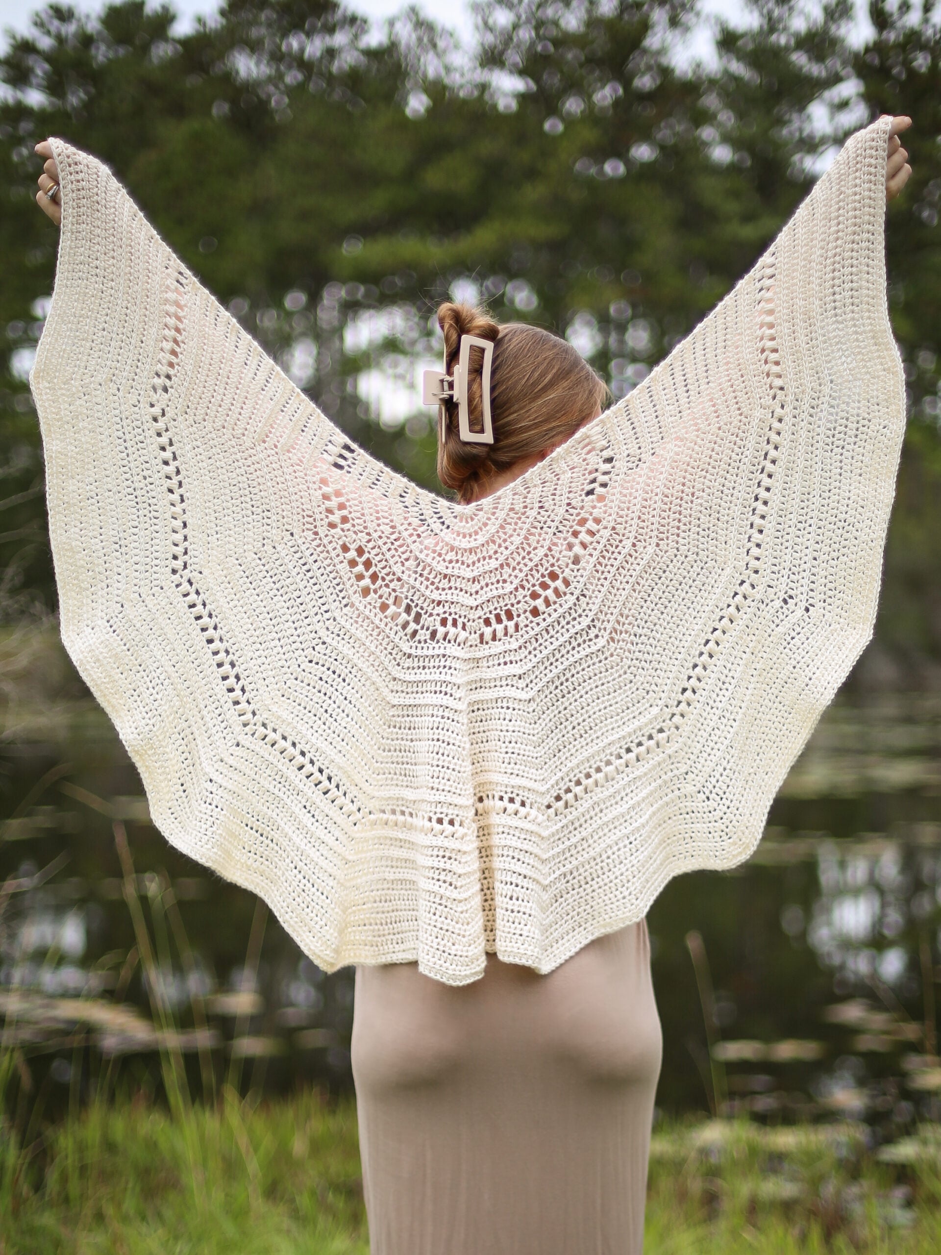 Free Lace Circular Crochet Shawl Pattern - Full Vintage Circle Shawl ...
