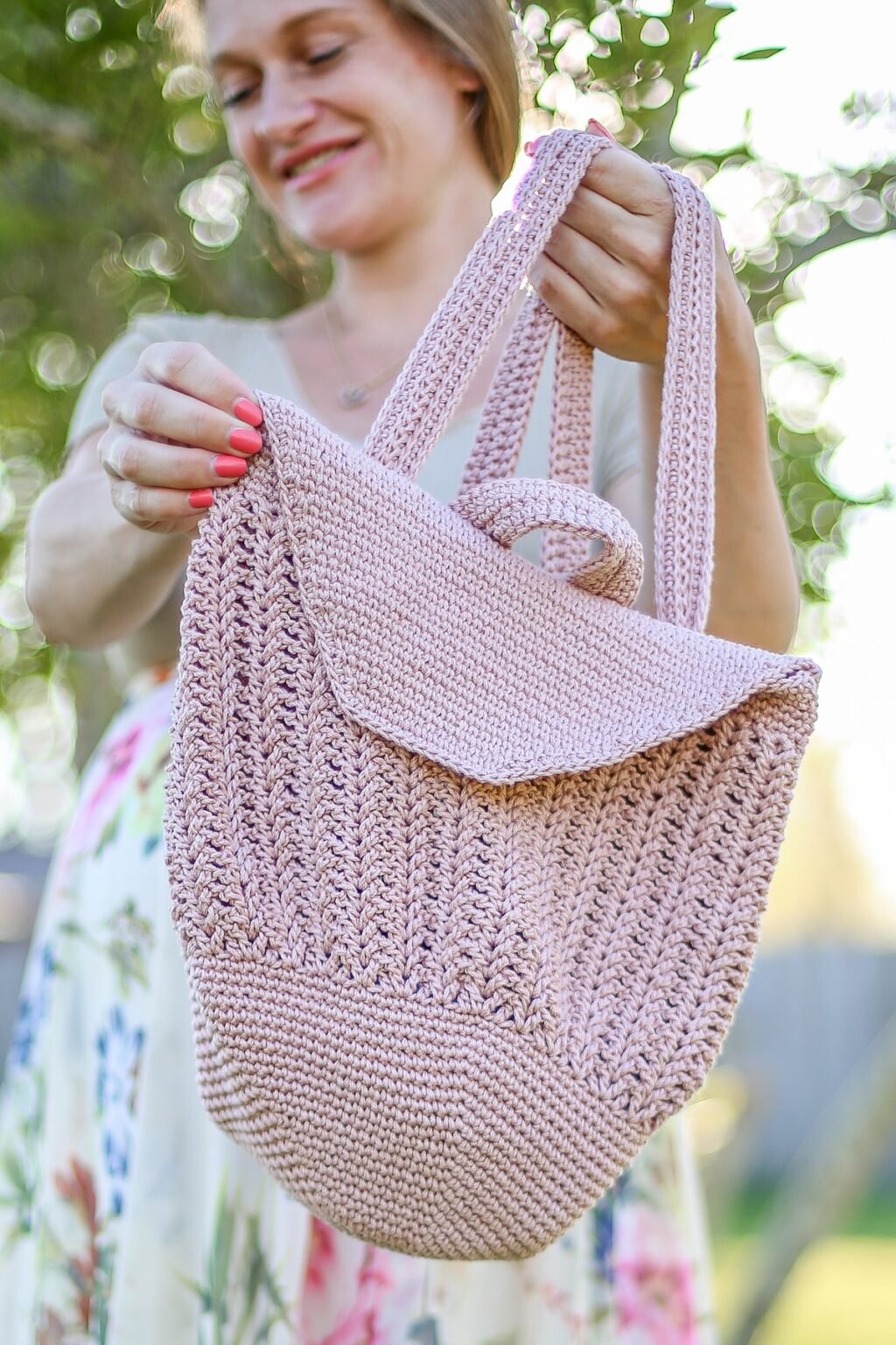 Free Easy Crochet Backpack Pattern YouTube Video Tutorial - Life + Yarn