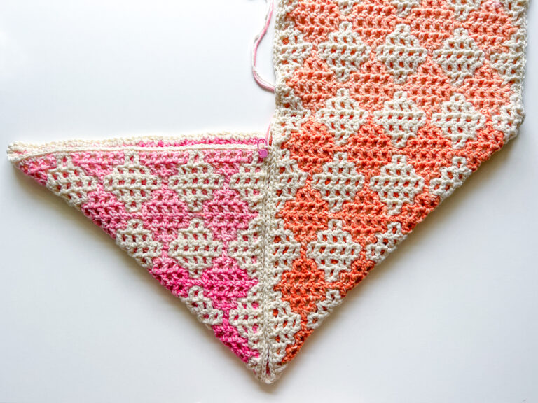 FREE Crochet Checkered Shoulder Bag Pattern & Easy Tutorial - Life + Yarn