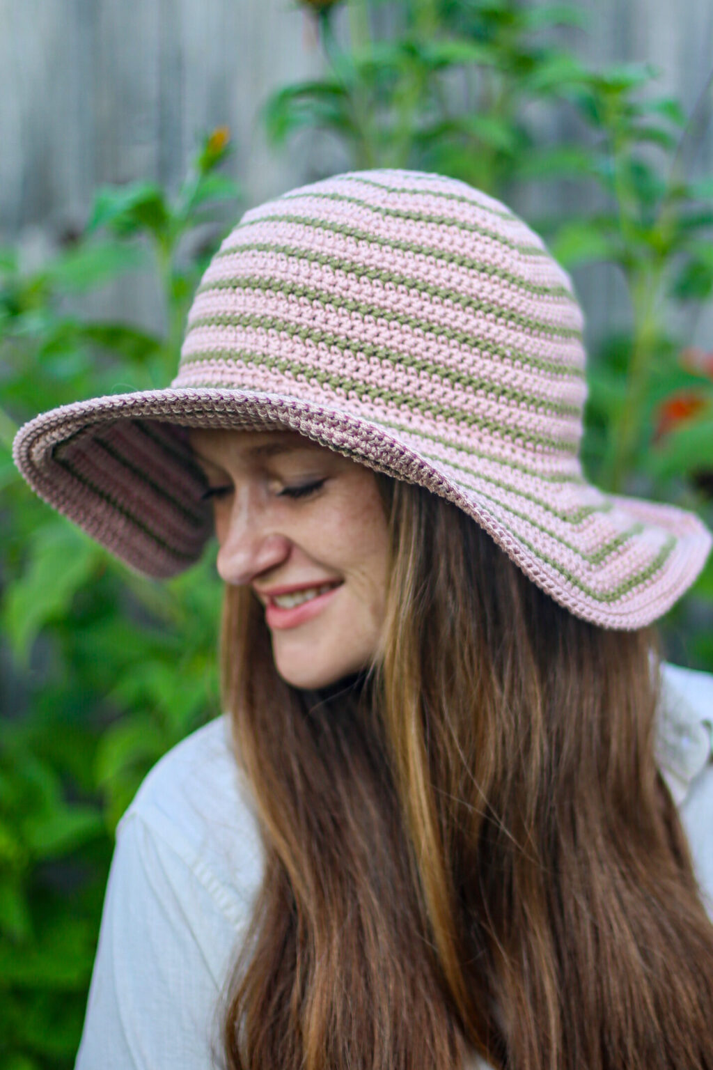 Free Big Floppy Crochet Wide Brim Sun Hat Pattern for Summer - Life + Yarn