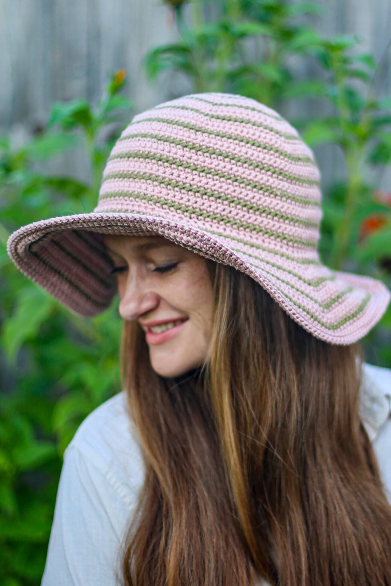 Free Big Floppy Crochet Wide Brim Sun Hat Pattern for Summer - Life + Yarn